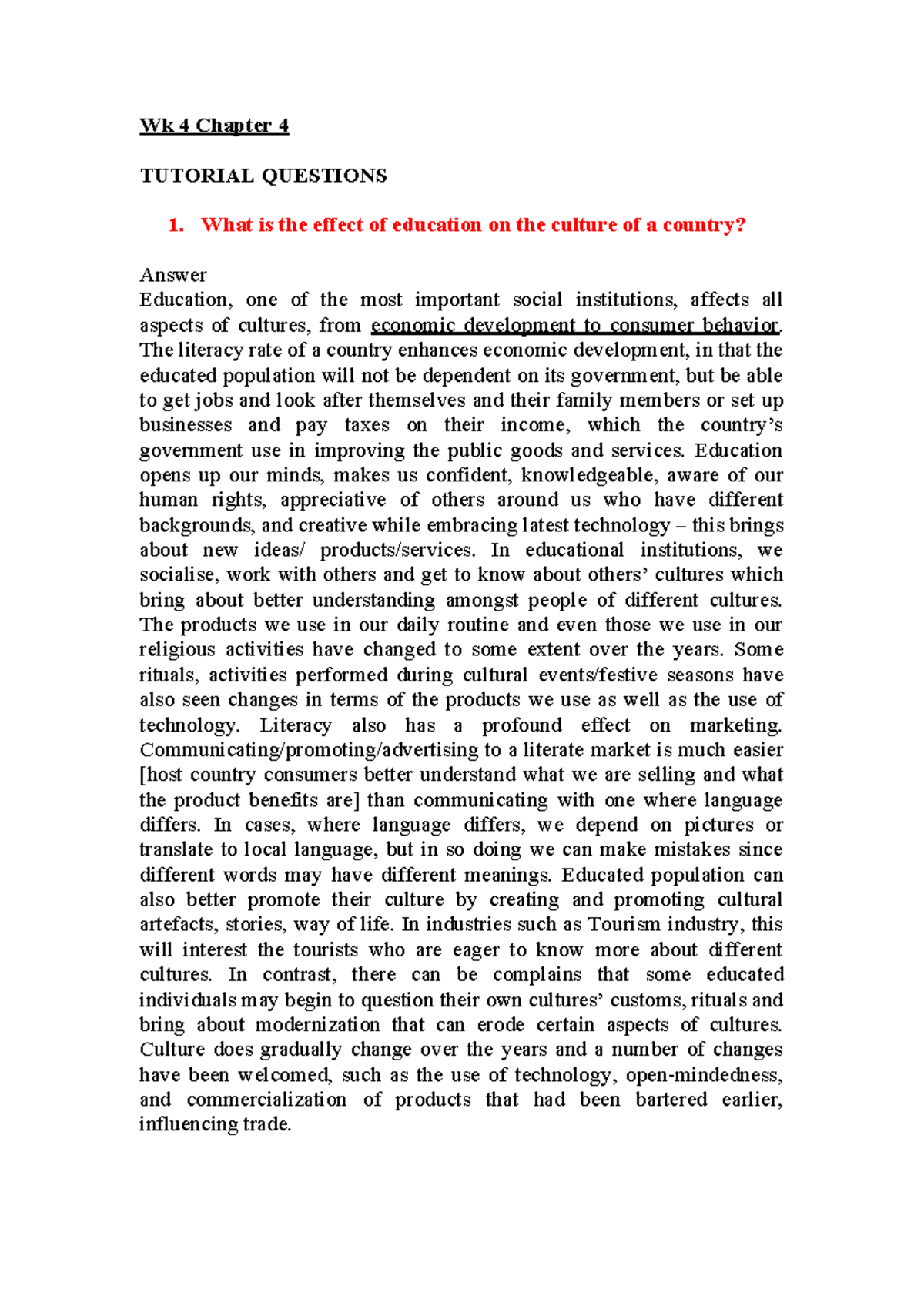 MG303 Wk 4 Chp 4 Tutorial Questions & Solutions - Studocu
