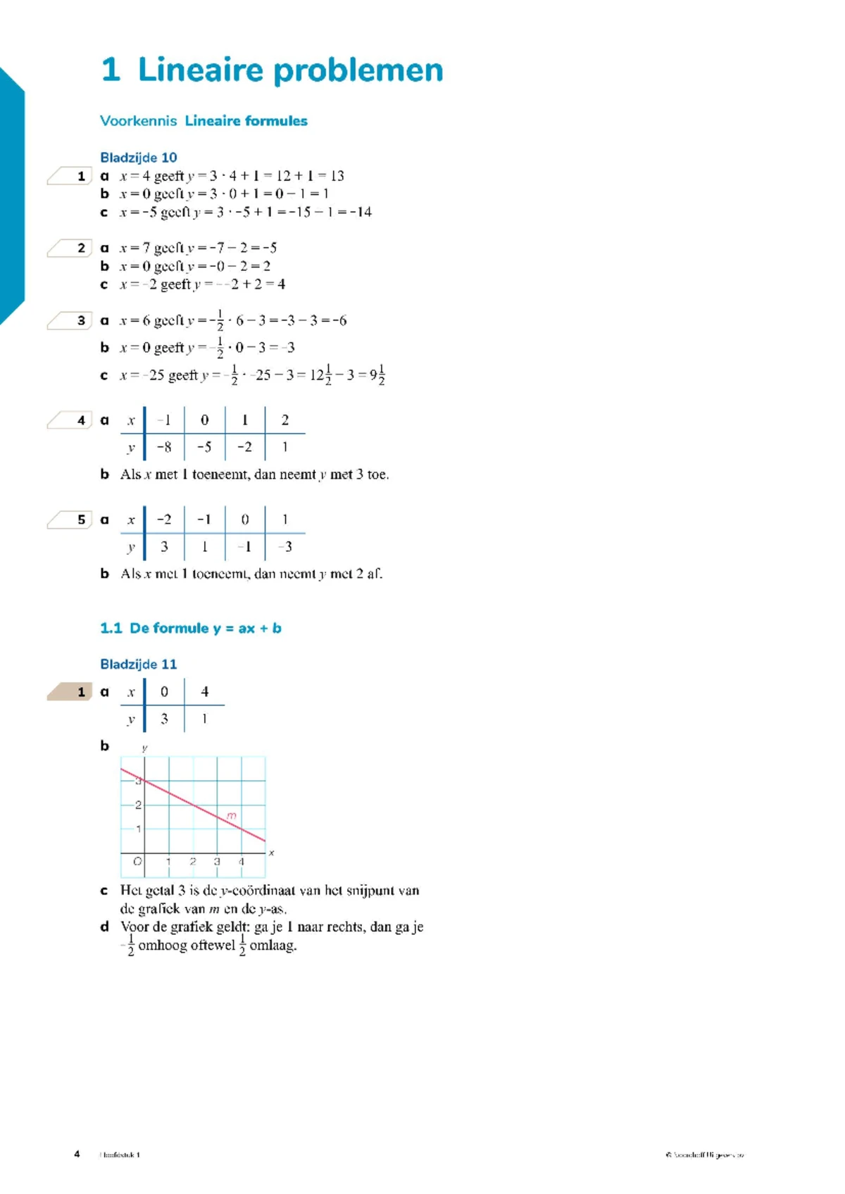 Wiskunde 3 HAVO - Antwoorden & Uitwerkingen voor Oefeningen - Studeersnel