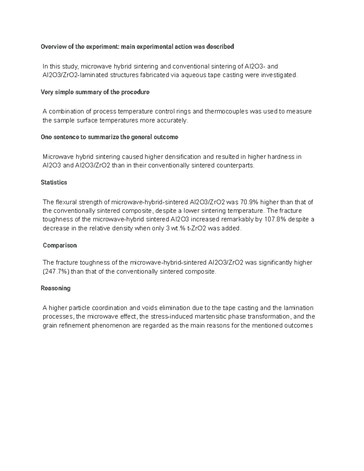 Microwave Hybrid Sintering vs. Conventional Sintering: A Study - Studocu