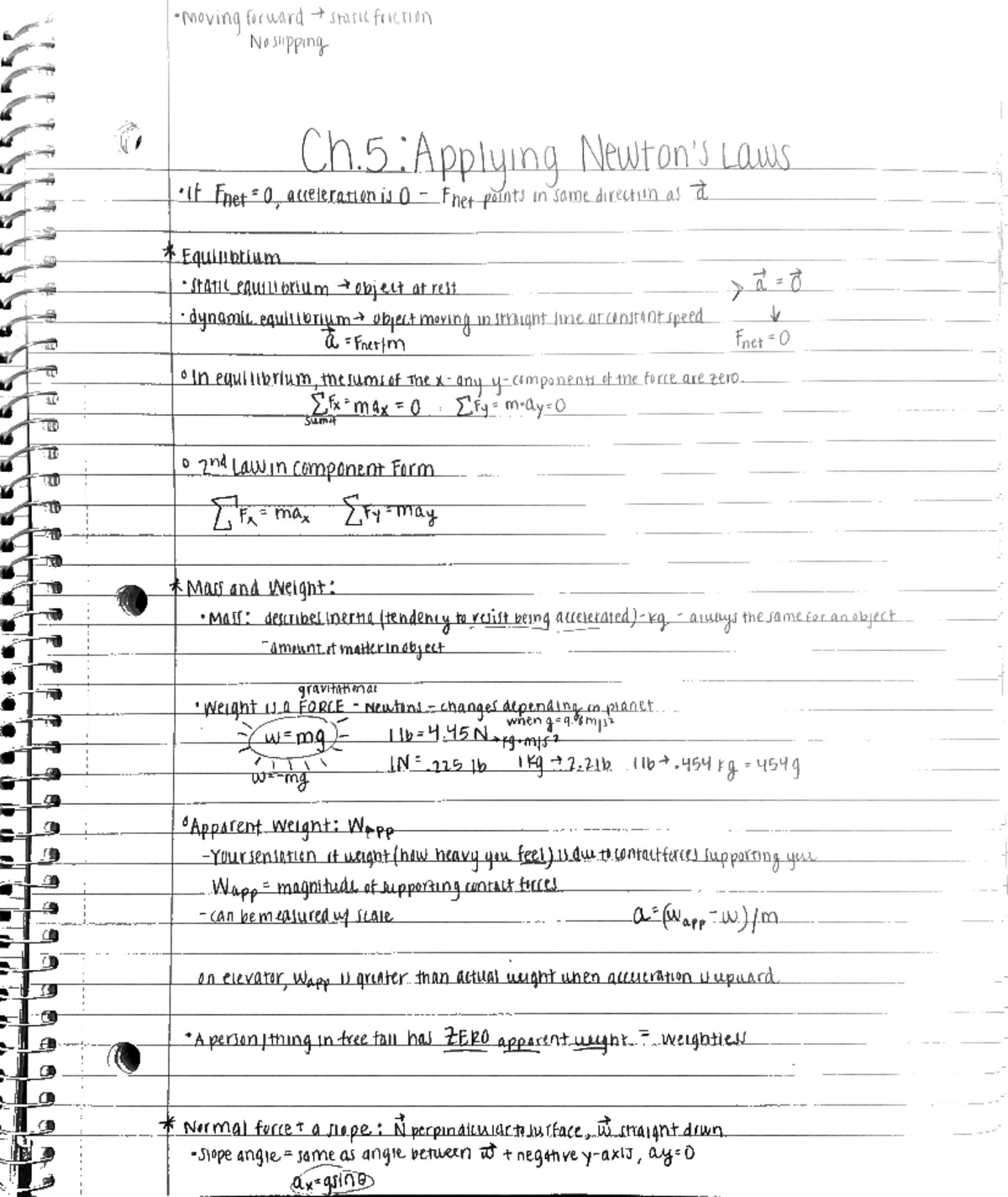 Chapter 5: Understanding and Applying Newton's Laws - Studocu