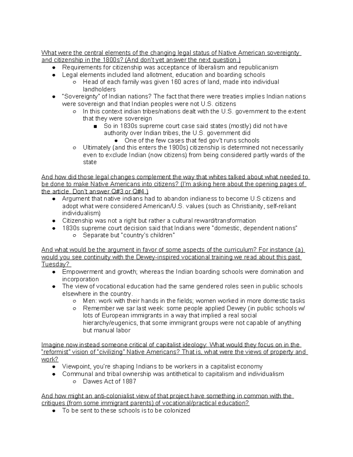 Legal Status & Citizenship of Native Americans: Historical Shifts in ...