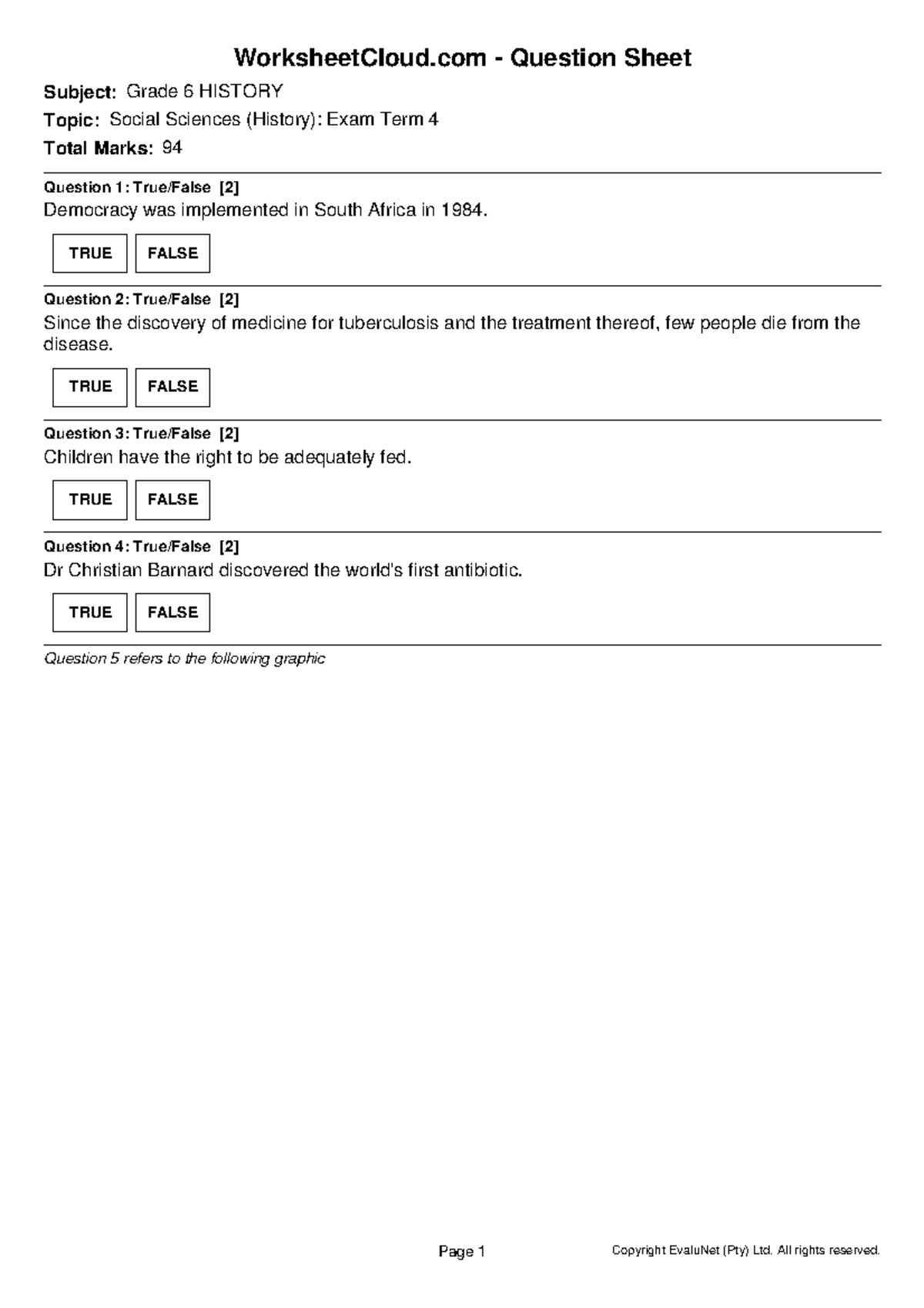 G6 HISTORY Term 4 Exam - Past Paper Questions & Answers - Studocu
