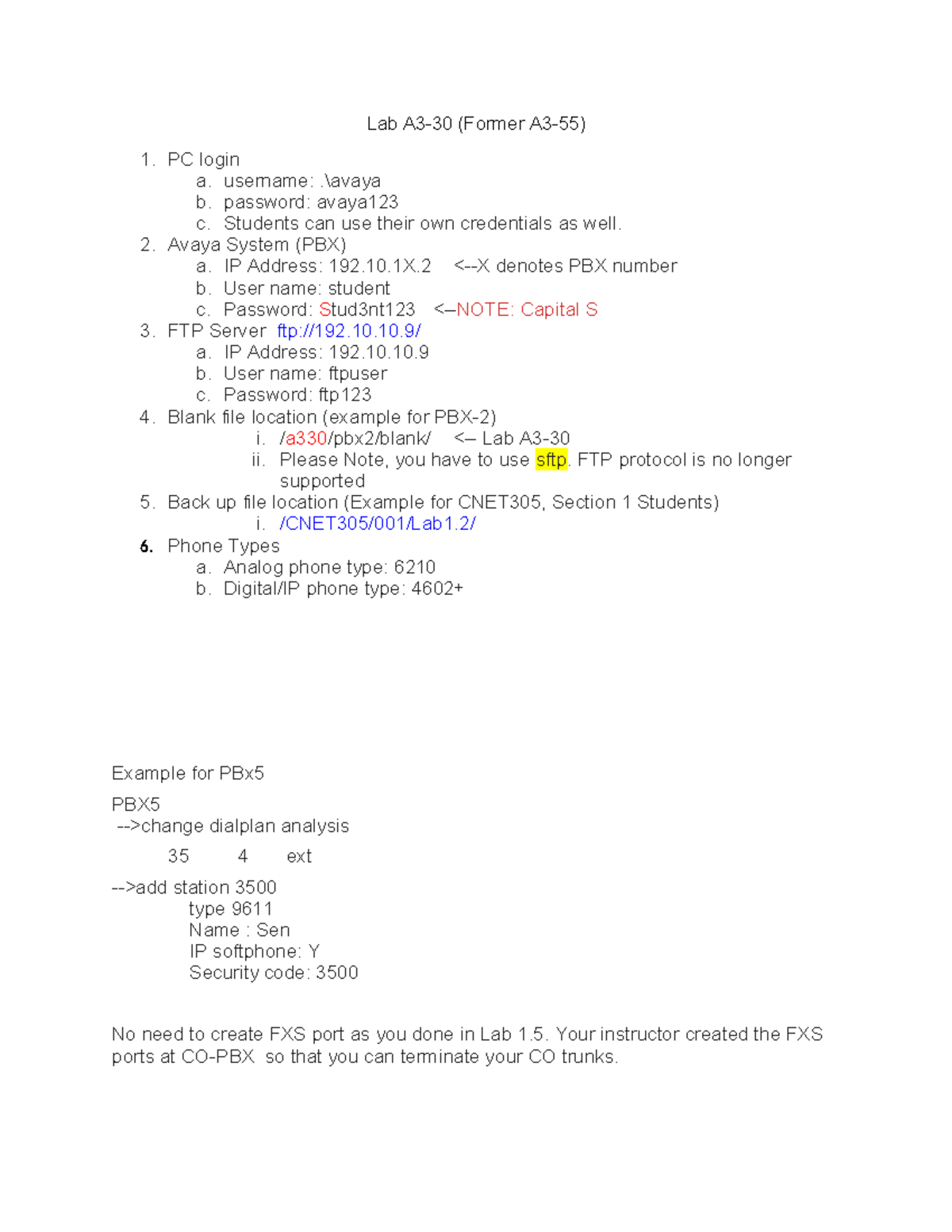 Telecom Lab A3-30: PBX Configuration and Dial Plan Analysis Guide - Studocu