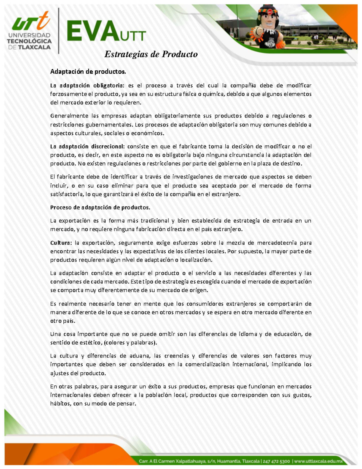 Adaptación de Producto en Mercados Internacionales: Estrategias ...