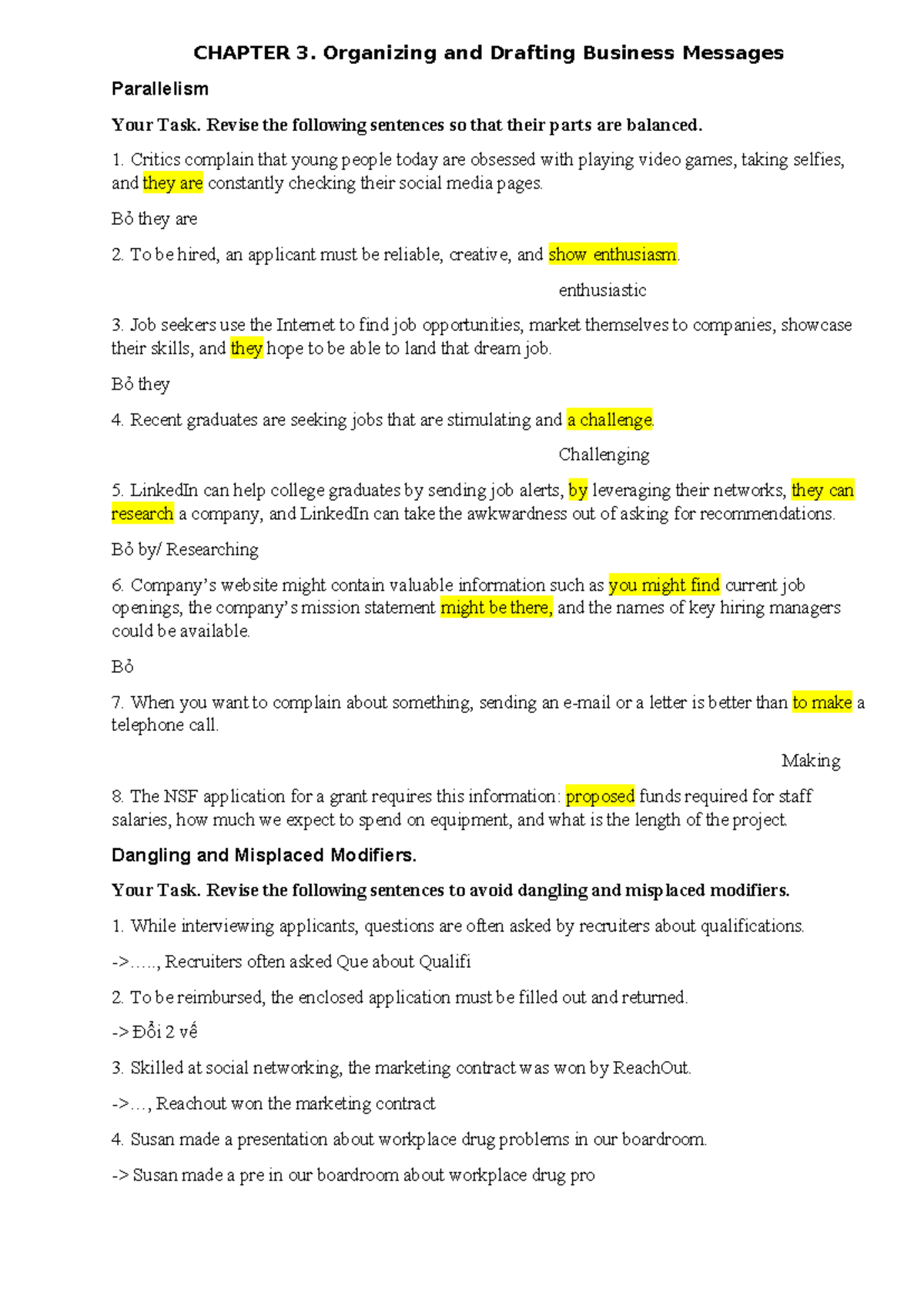 Chapter 3: Organizing and Drafting Effective Business Messages - Studocu