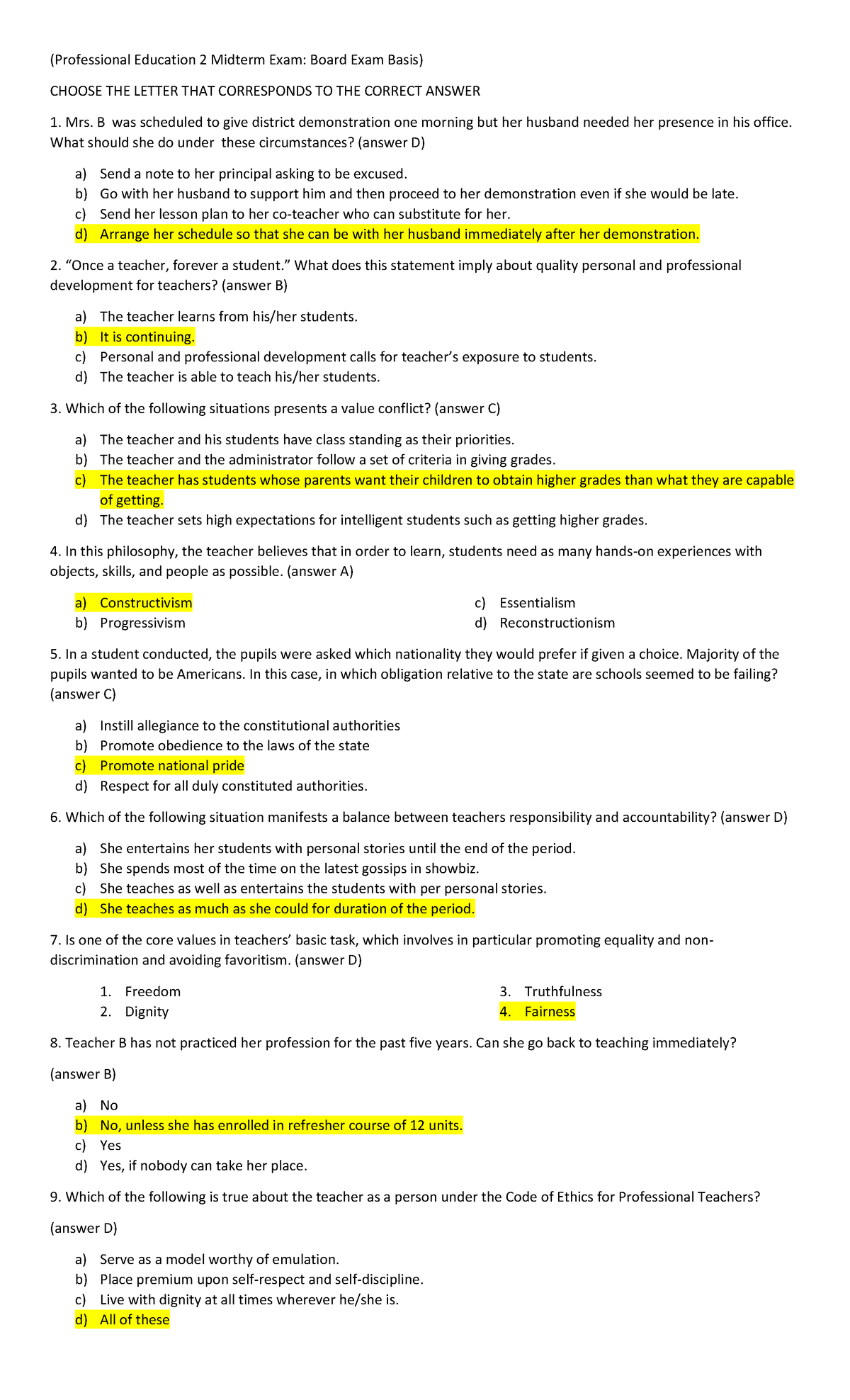 Profed 2-Midterm - MIDTERM - (Professional Education 2 Midterm Exam ...