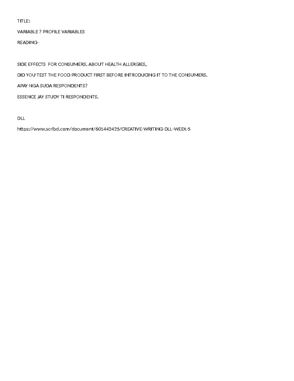 Attendance-Grade 7D - Summary Attention - TITLE: VARIABLE? PROFILE ...