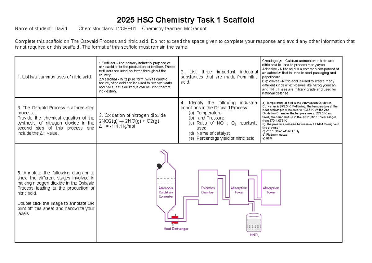 (1) 2025 HSC Chemistry Task 1 Part A (scaffold) - Google Docs - 2025 ...