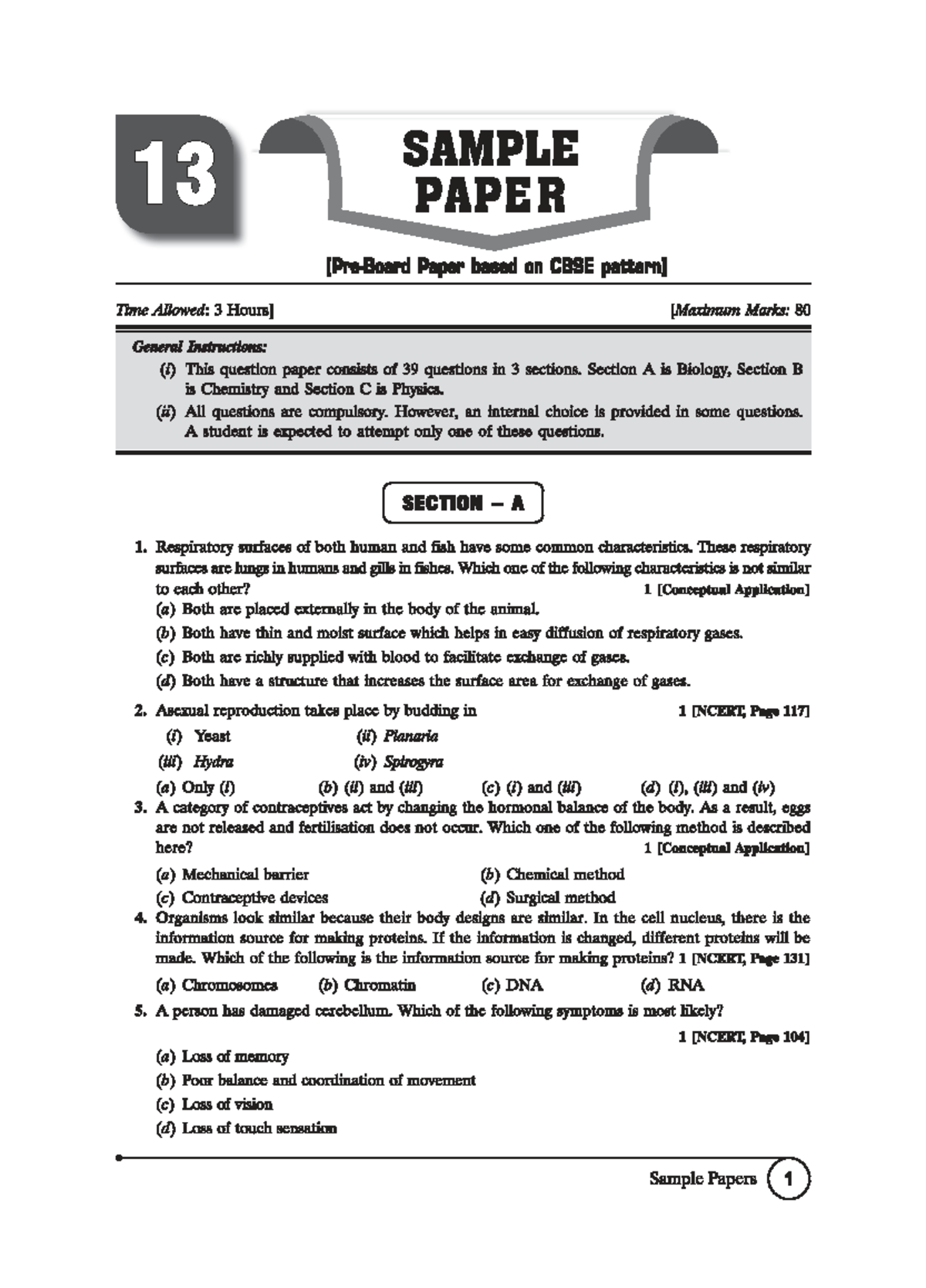 CBSE Class 10 EAD Science Pre-Board Paper 13 (2026 Edition) - Studocu