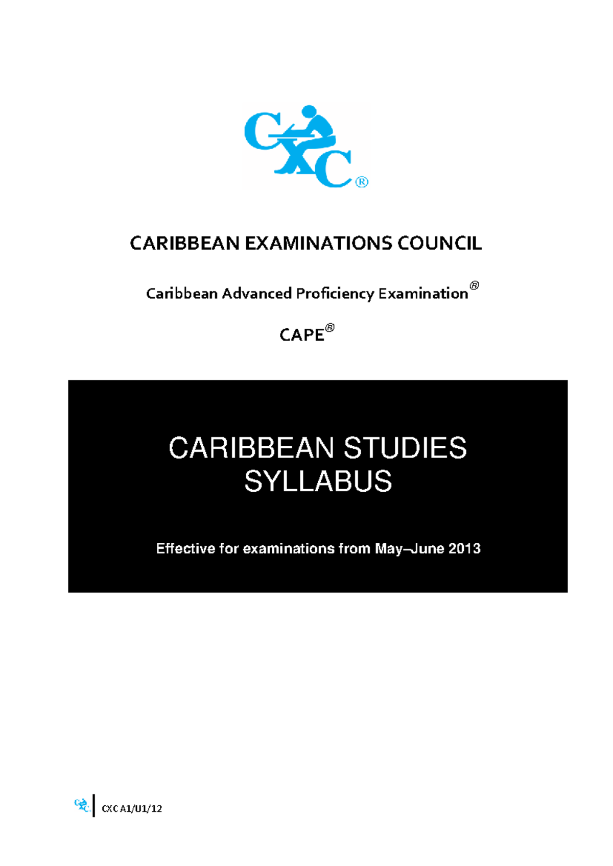 CAPE Caribbean Studies Syllabus Overview and Module Details - Studocu