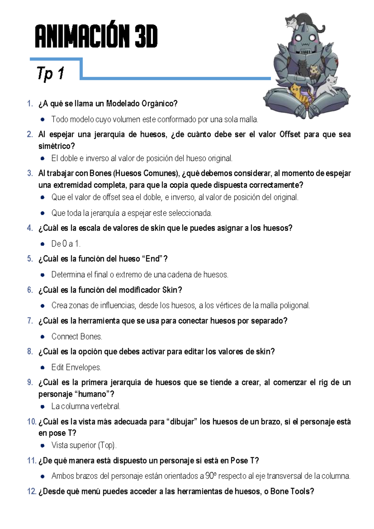 Animación 3D Tp 1: Guía de Modelado y Rigging en 3ds Max - Studocu