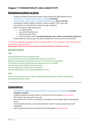 PSR 210 CH 1 L3 - LECTURE 3: LEGAL SUBJECTS & LEGAL SUBJECTIVITY: Legal ...