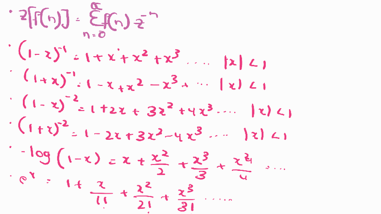Unit 5 Notes for Math 251115: Advanced Topics in Z-Transforms - Studocu