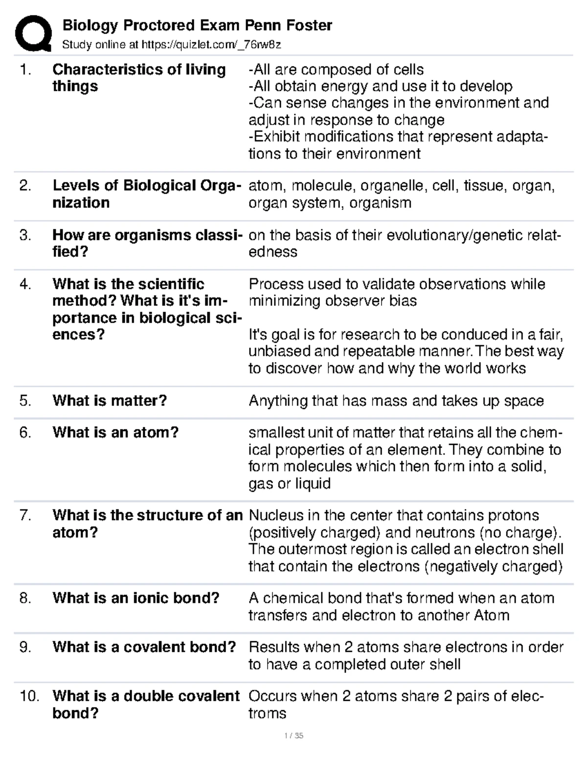 2382393 355340 - Evolution and Diversity of Life Essay Exam - Molly ...