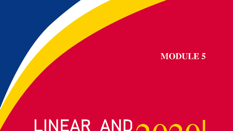 Math 12 Module 5: Linear and Quadratic Functions Overview - Studocu