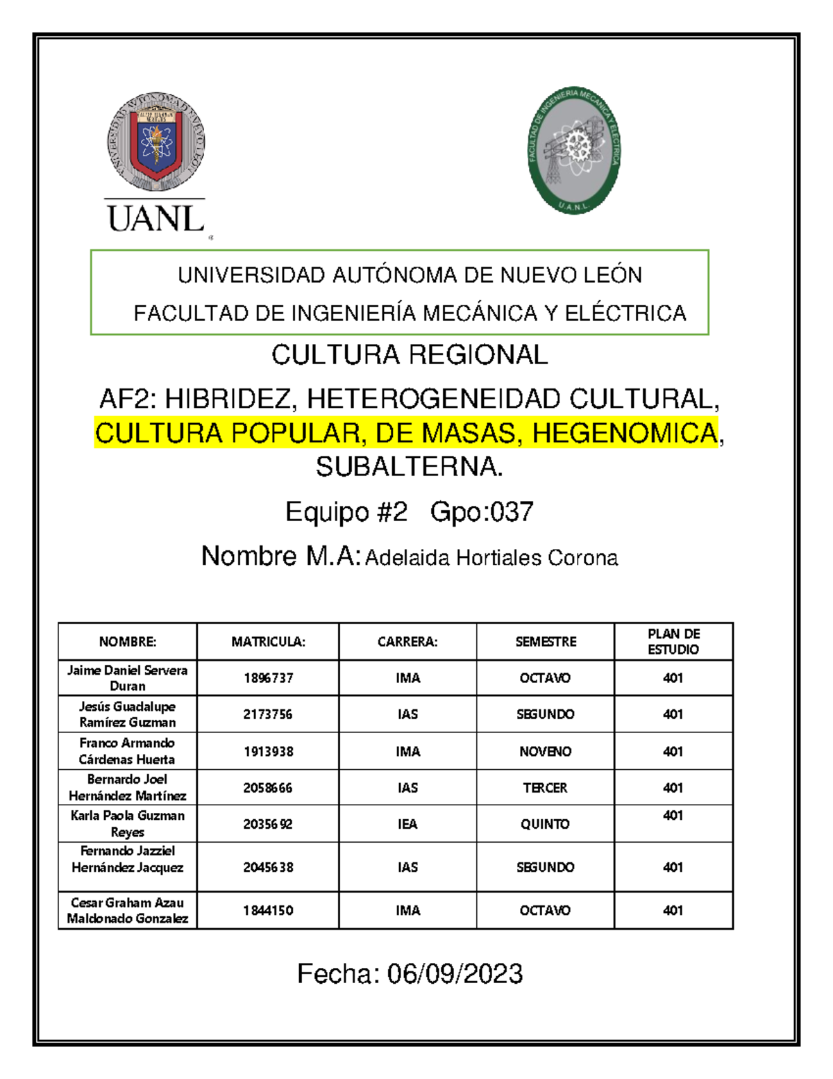 AF2- Revista sobre Cultura Popular y Heterogeneidad Cultural - Studocu