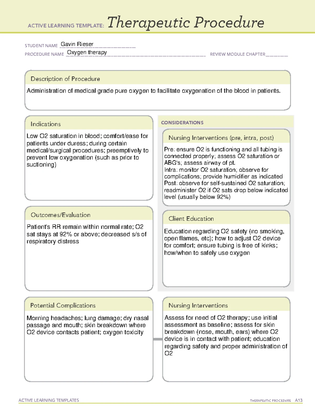 ATI system Disorder - Myocardial Infarction - ACTIVE LEARNING TEMPLATES ...