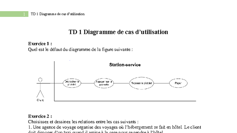 TD1 DCU - Diagrammes de Cas et Modélisation UML - Studocu
