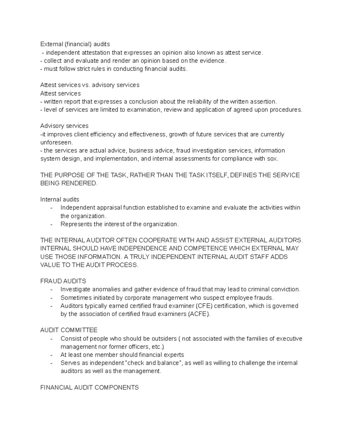 Audcis - Sample Materials on Financial Audits and Internal Controls ...
