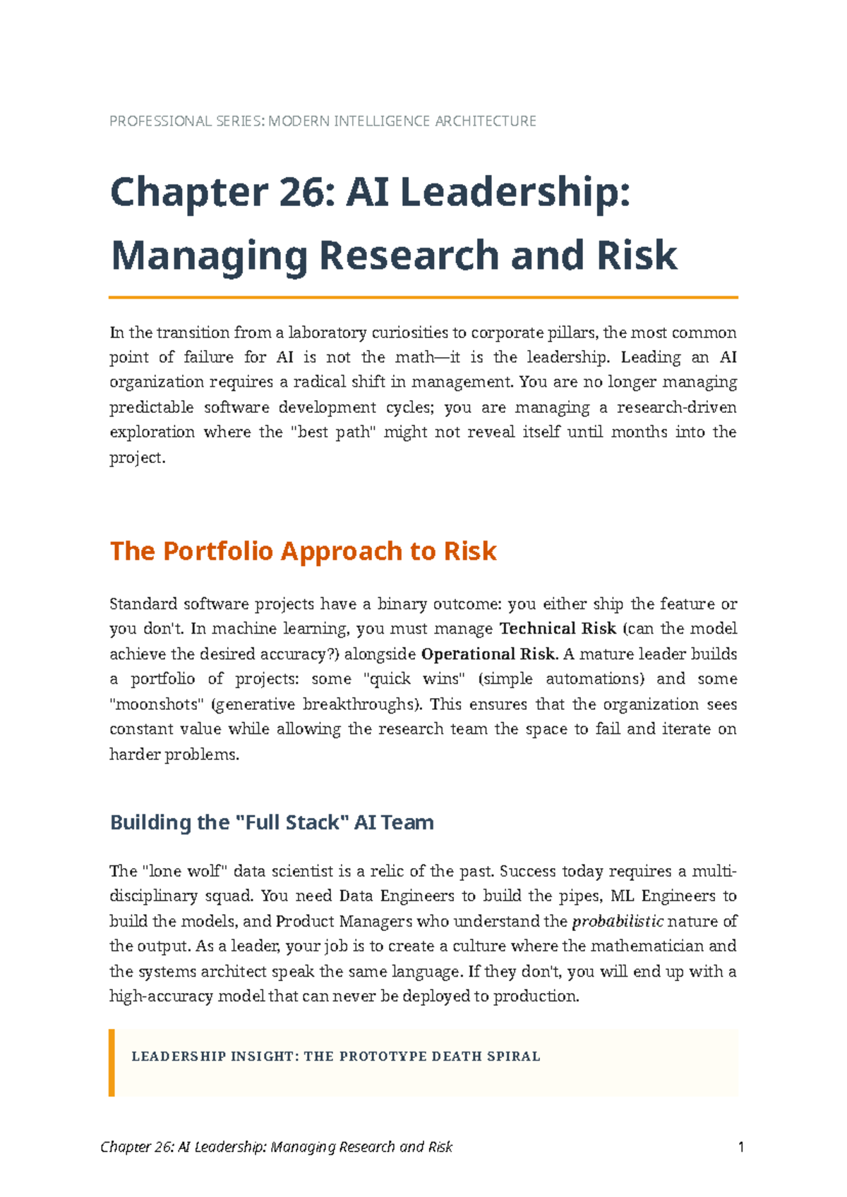 PROFESSIONAL SERIES: MODERN INTELLIGENCE ARCHITECTURE - Ch. 26 AI ...