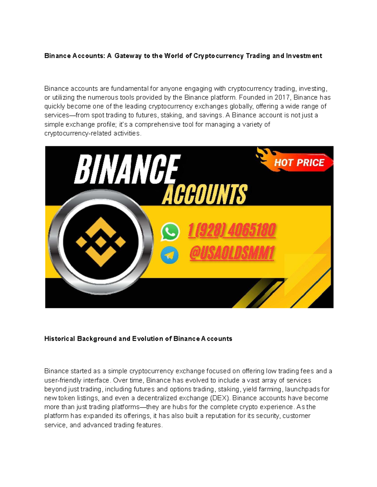 Key Features & Functionality of Binance Accounts: A Comprehensive Guide ...