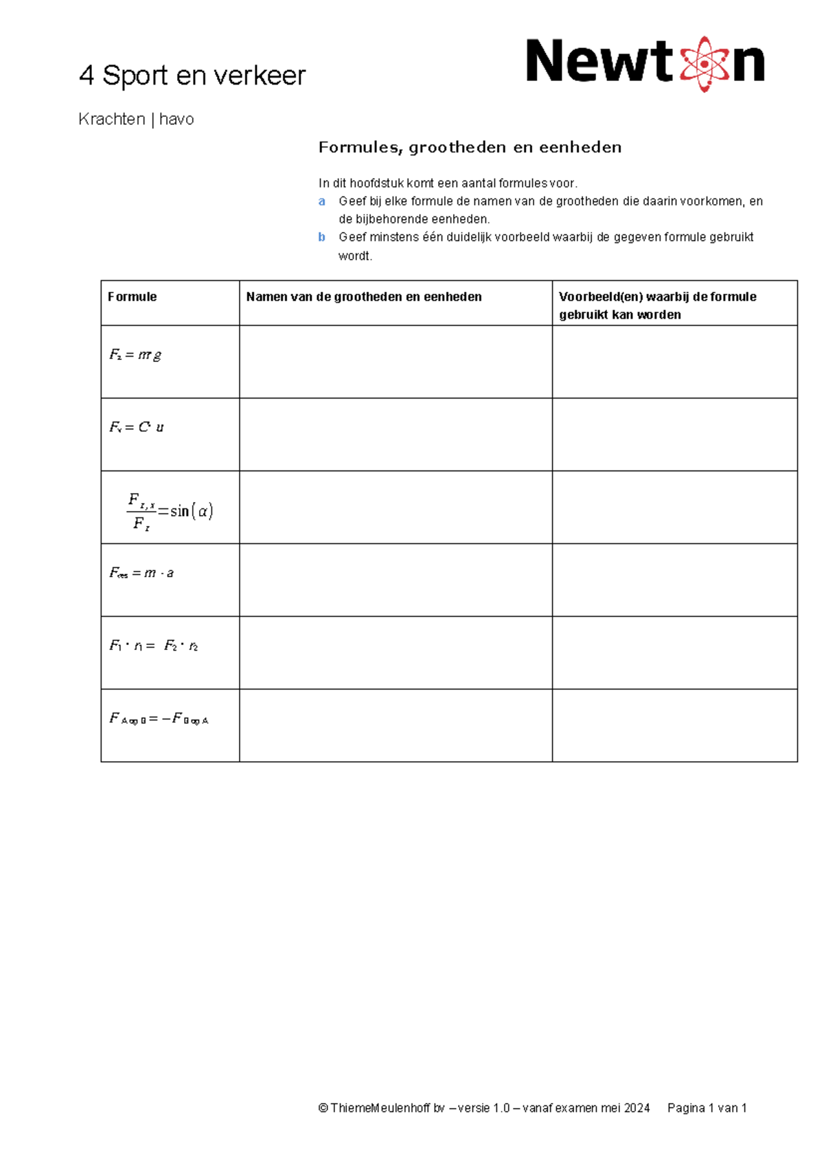 S NH 04 formulekaart-1 - formulekaart - Formules, grootheden en ...