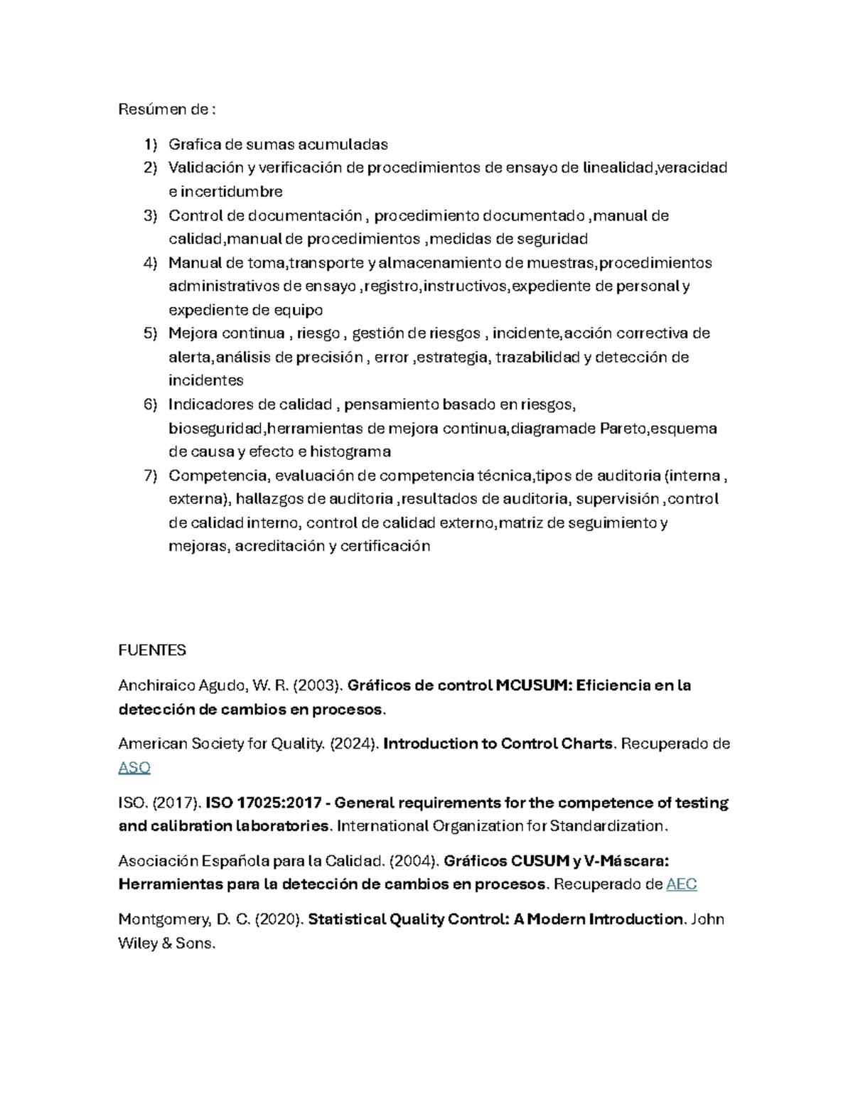Hemato Y Gestion - asdasdad - Resúmen de : 1) Grafica de sumas ...