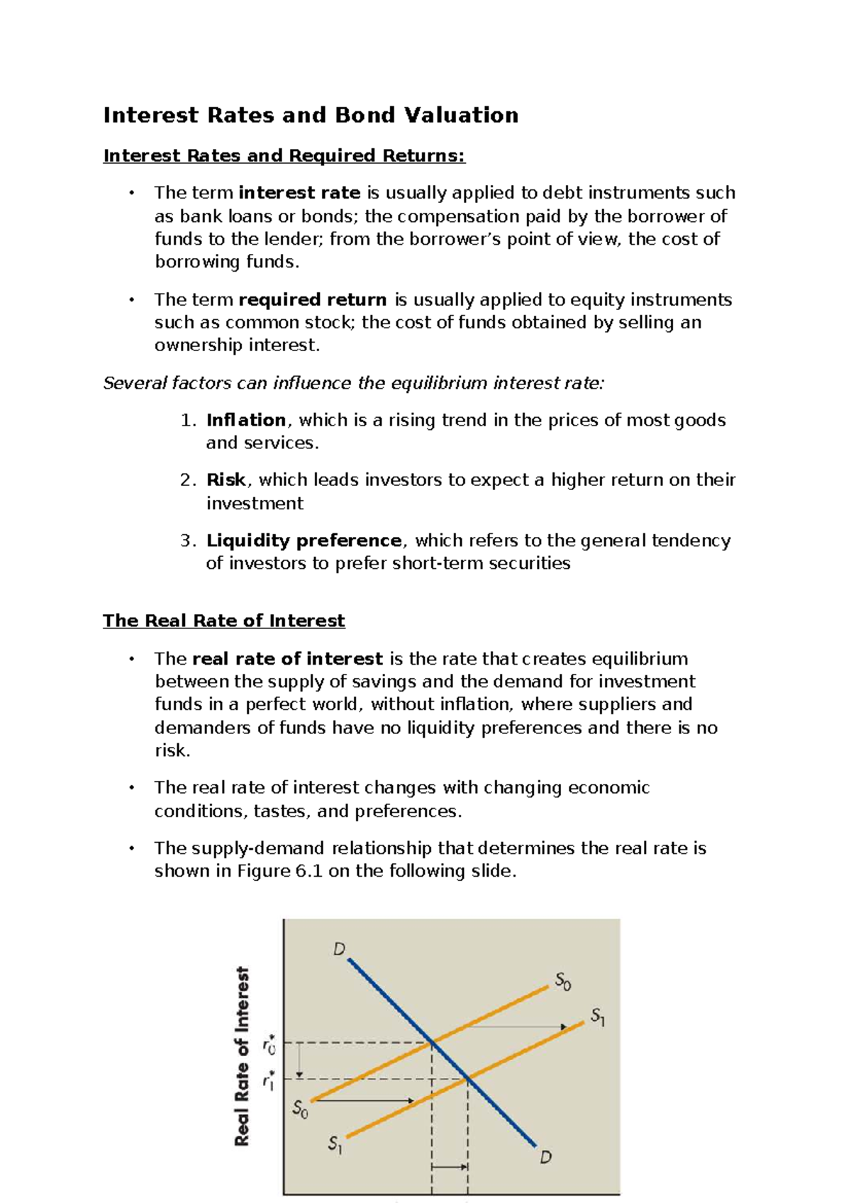 Interest Rates and Bond Valuation finmar - Interest Rates and Bond ...