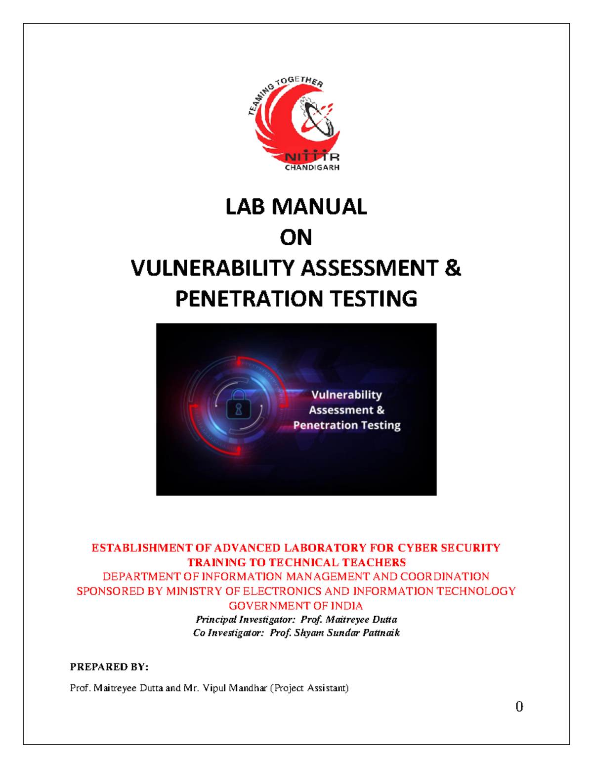 LAB MANUAL: Vulnerability Assessment & Penetration Testing Techniques ...