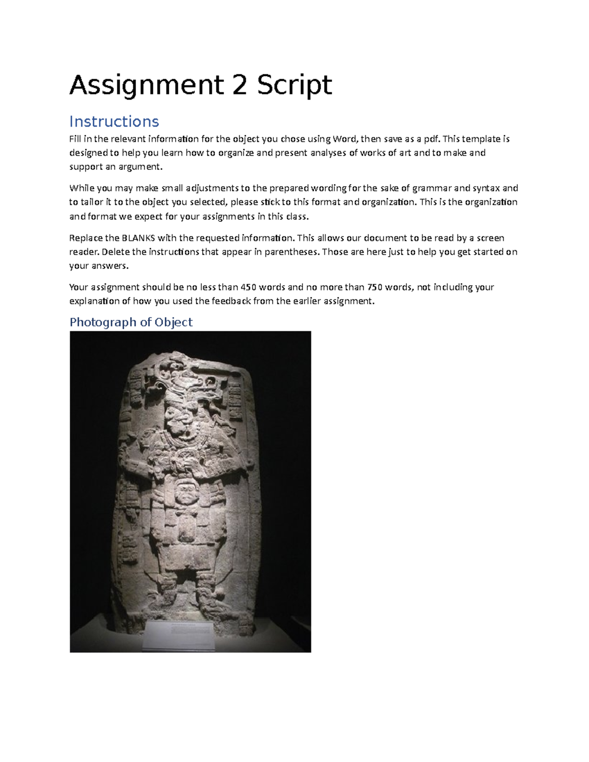 Art History Assignment 4: Analysis of Classic Maya Portrait Stelae ...