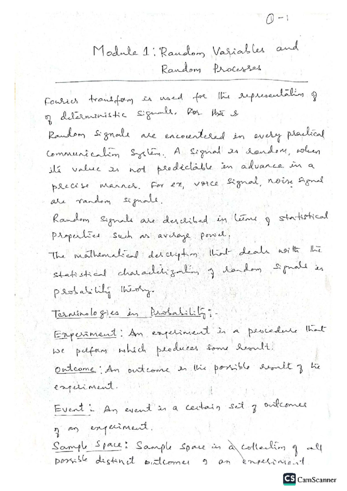 Module 1 Notes: Understanding Random Variables - Studocu