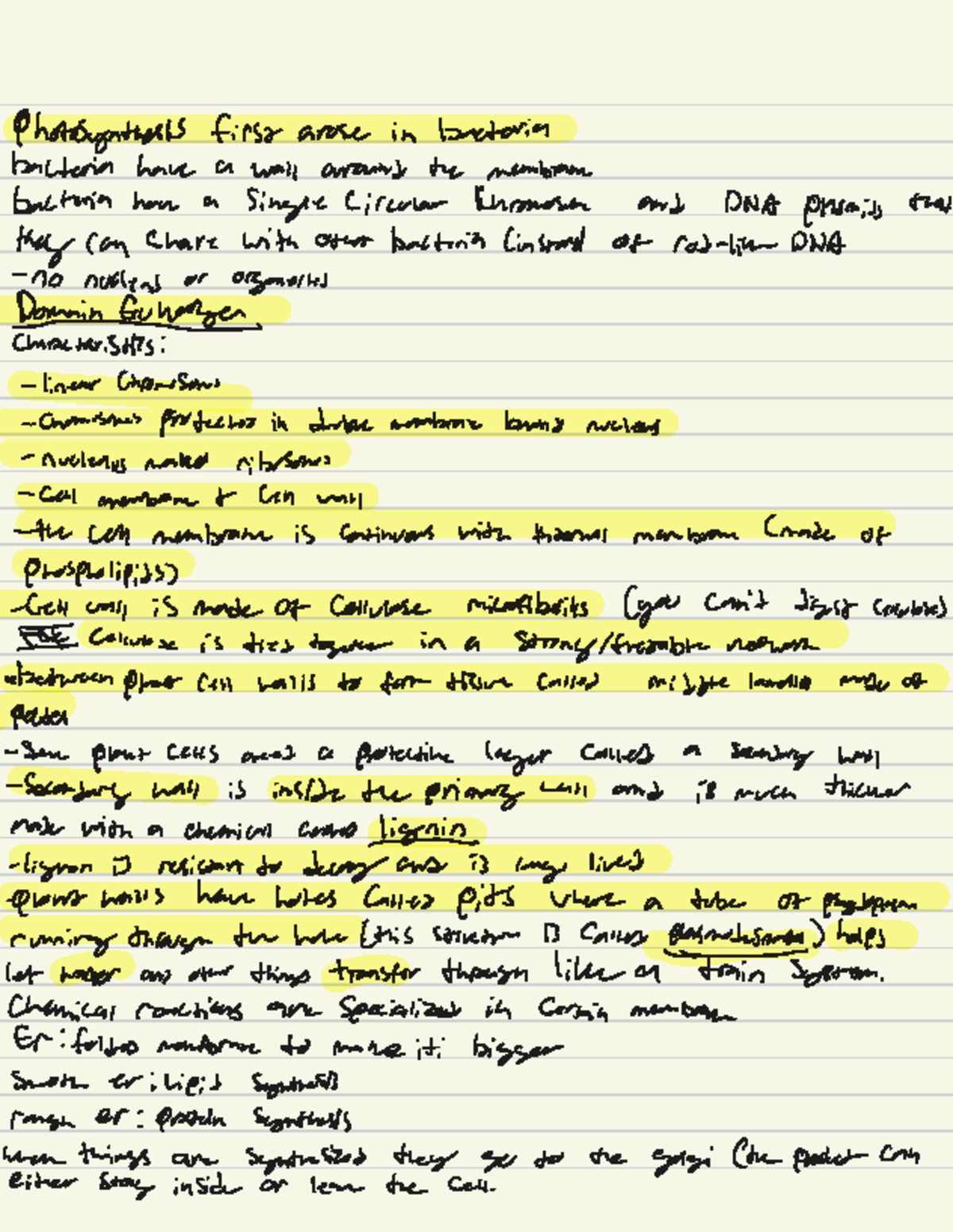 Biology Lecture Notes: Cell Structures and Functions - Studocu