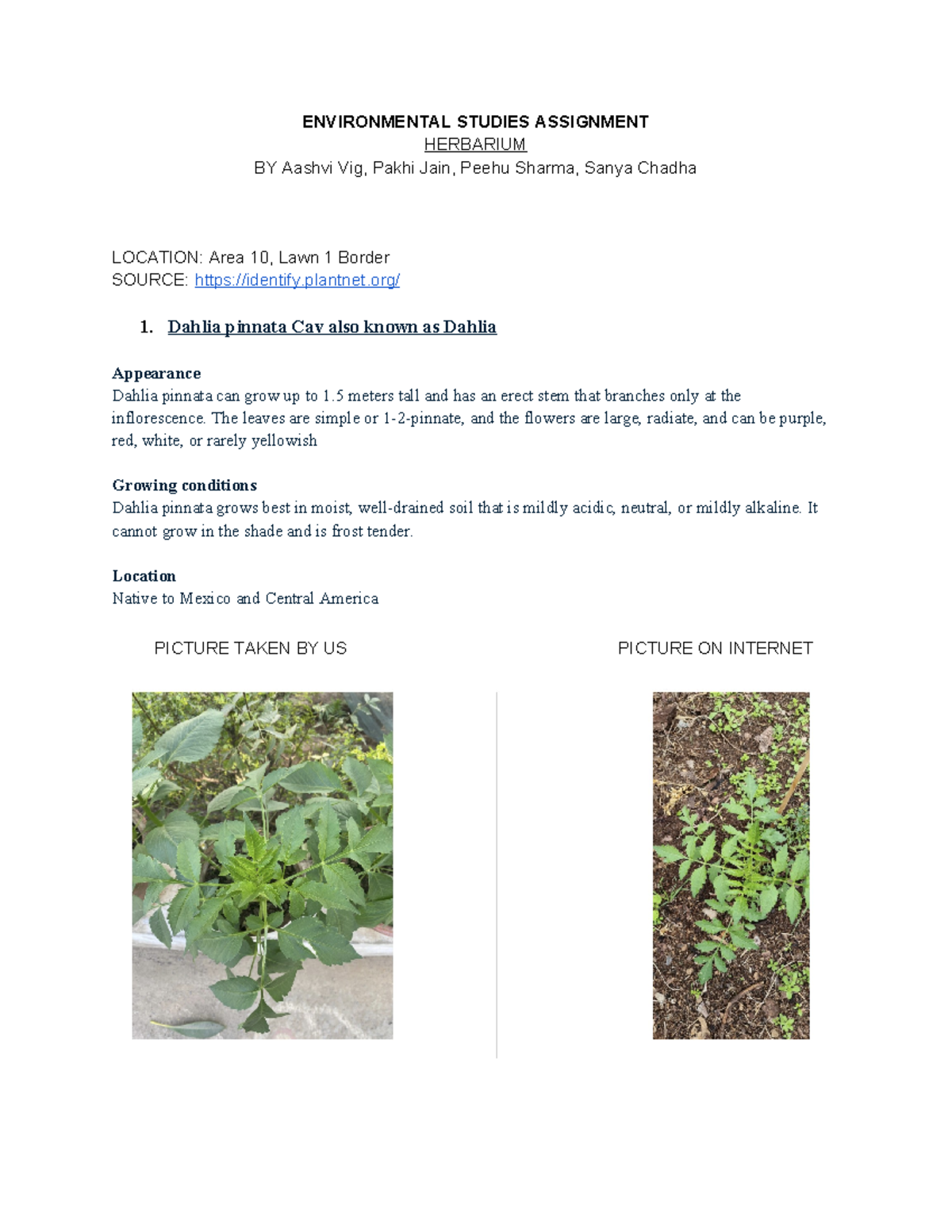 Environmental Studies Assignment - ENVIRONMENTAL STUDIES ASSIGNMENT ...