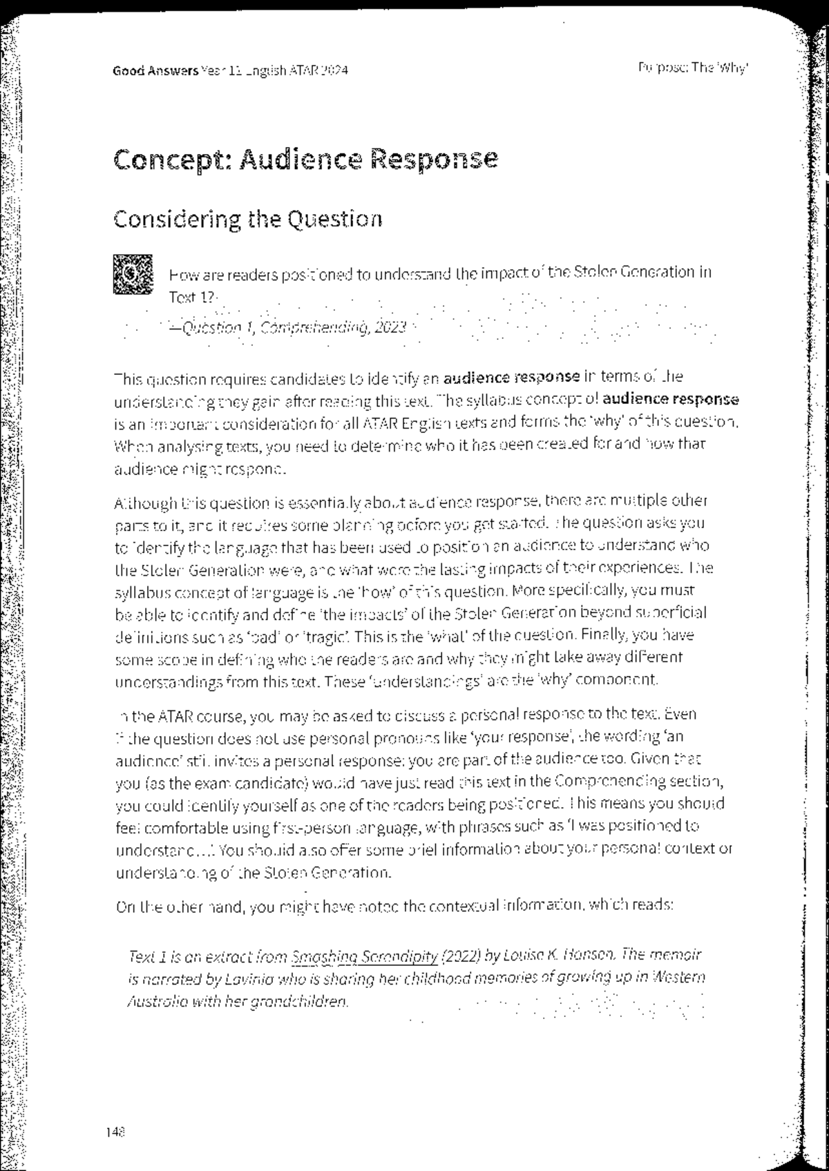 Good Answers Year 11 English ATAR 2024: Audience Response Analysis ...