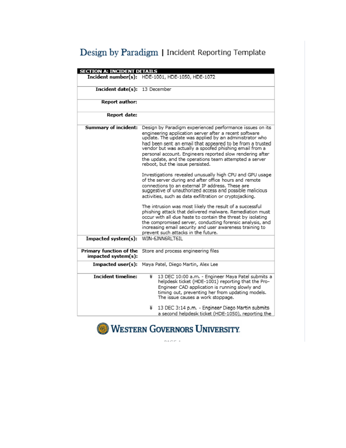 DJN2: Incident Reporting Template for Design Paradigm Phishing Attack ...