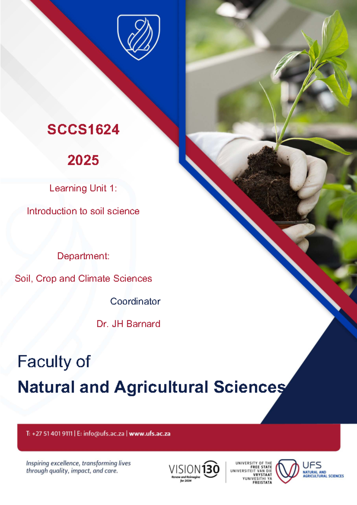 Soil Science 101: Key Concepts and Functions - SCCS1624 Unit 1 - Studocu