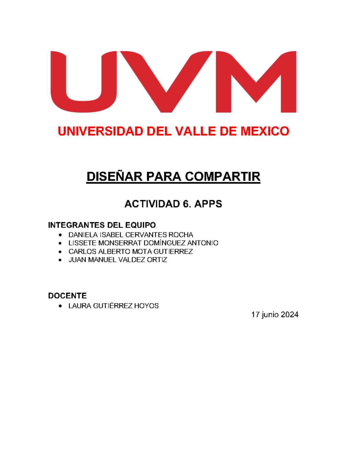 A6E10 - APUNTES - UNIVERSIDAD DEL VALLE DE MEXICO DISEÑAR PARA ...
