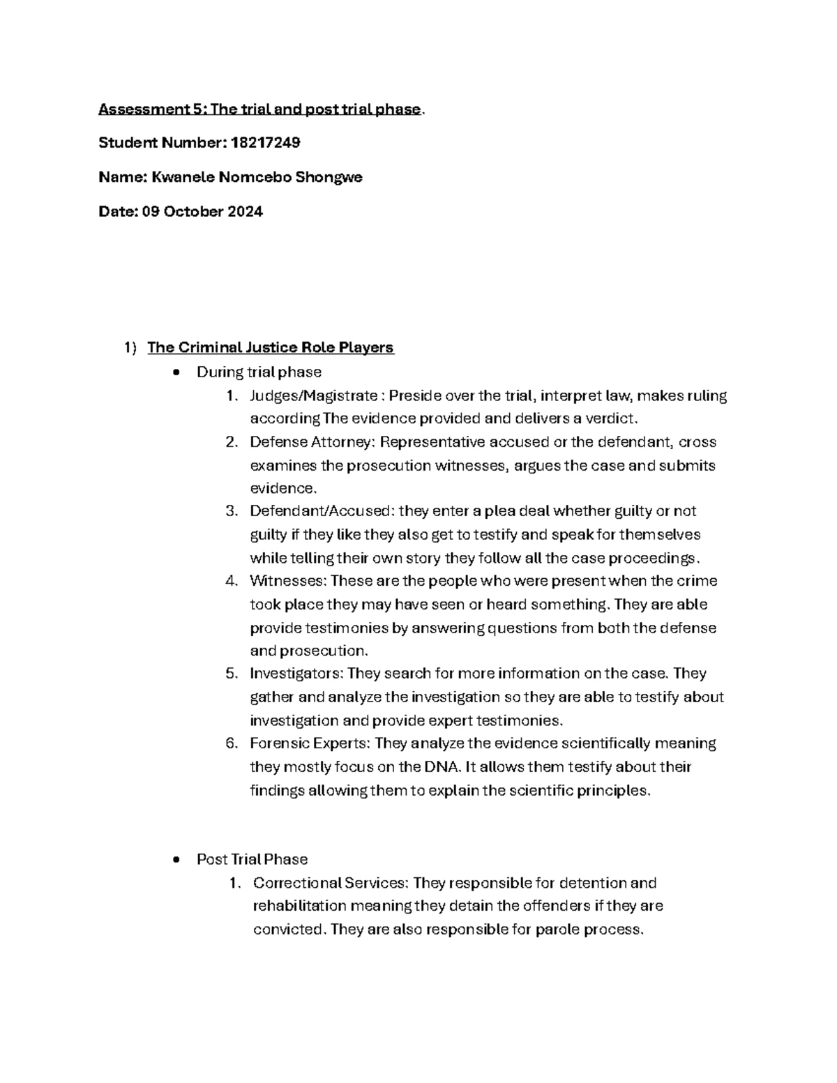 SEP1501 STUDY UNIT 9: The Role and Preparation of Security Patrols ...