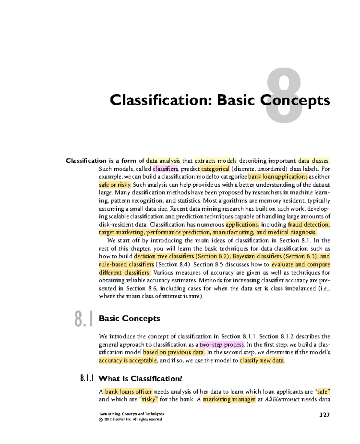 8 Classification: Basic Concepts - Module 3 Highlights - Studocu