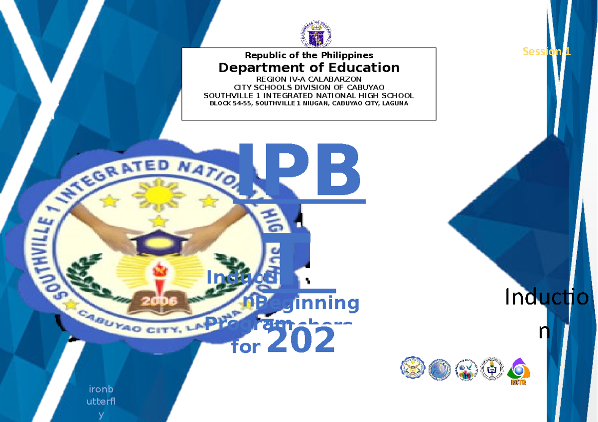 IPBT - Induction Program Insights for Beginning Teachers - Studocu