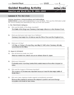 Slave trade - notes - *Each answer should be constructed with complete ...