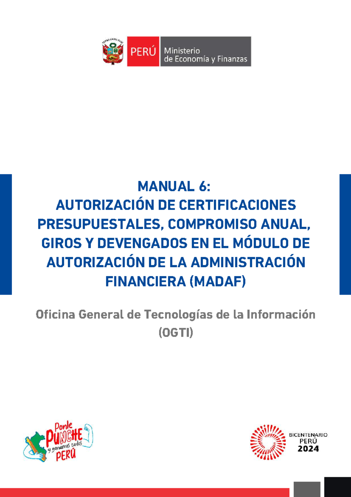 Manual 6: Autorización de Certificaciones Presupuestales y Giros en ...