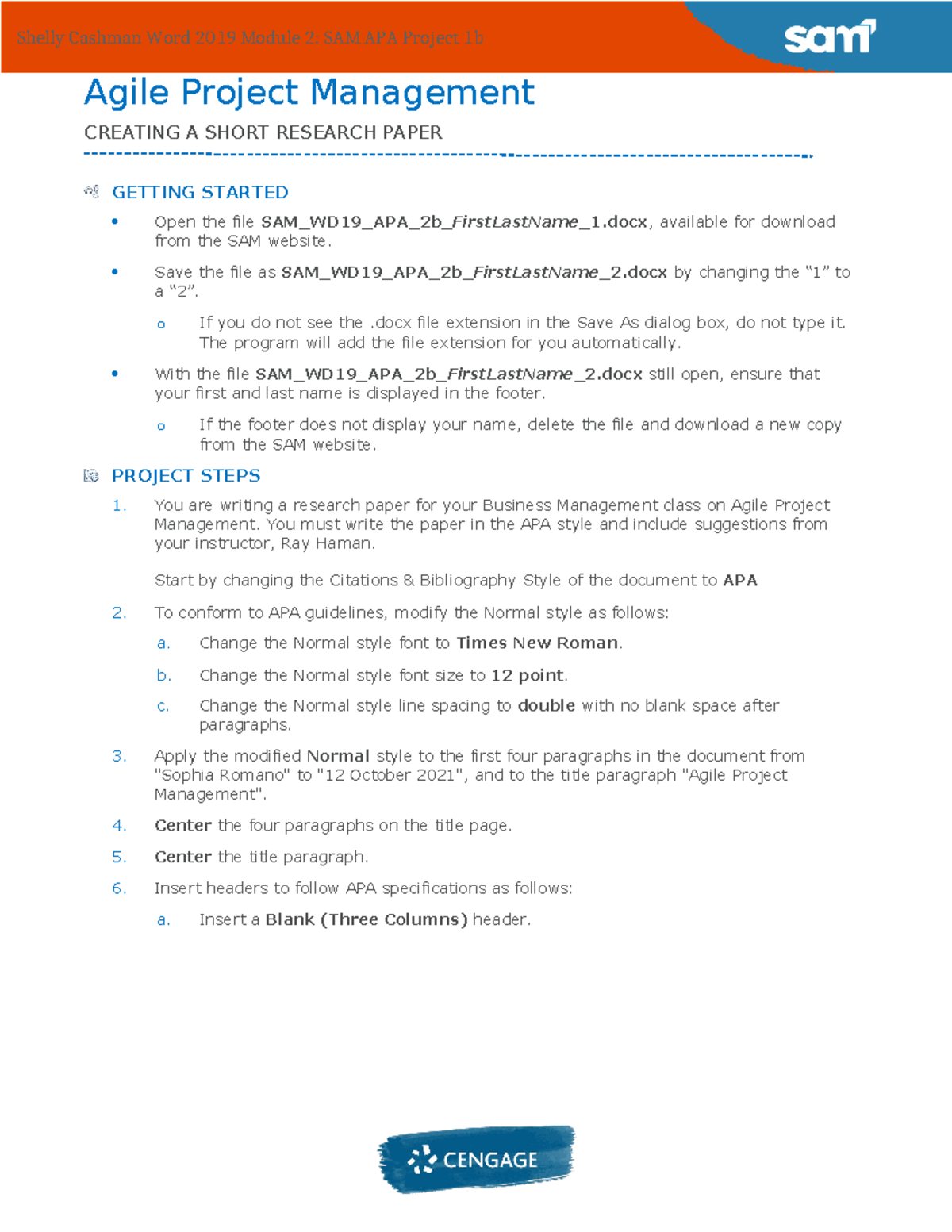 Instructions SAM WD19 APA M2 1b - Agile Project Management CREATING A ...