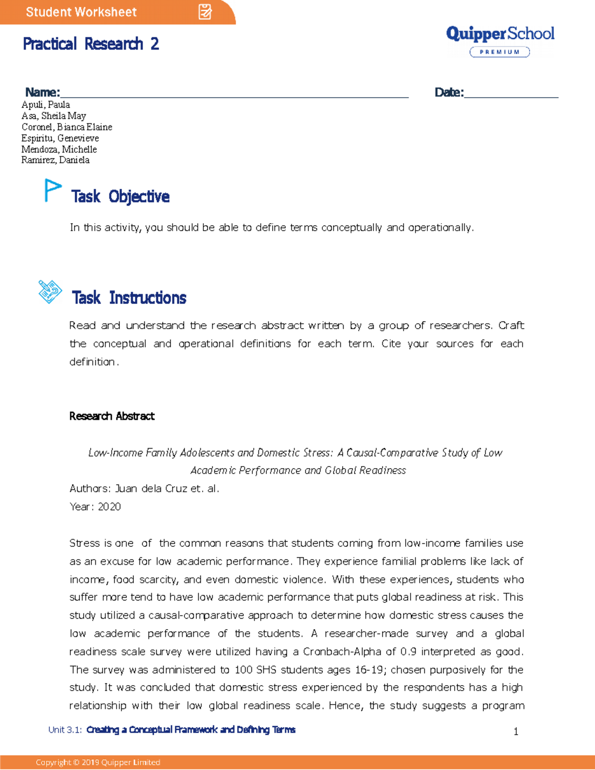 Practical Research 2: Defining Key Terms and Concepts in Context - Studocu