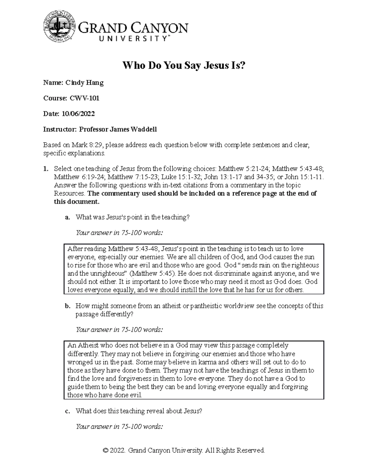 CWV-101 Topic 3 Quiz Answers and Explanations - Studocu