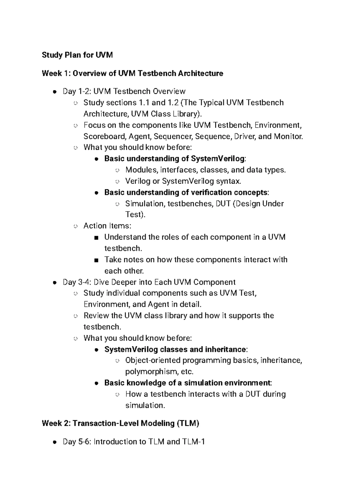 UVM Testbench Architecture Overview and Key Concepts - Studocu