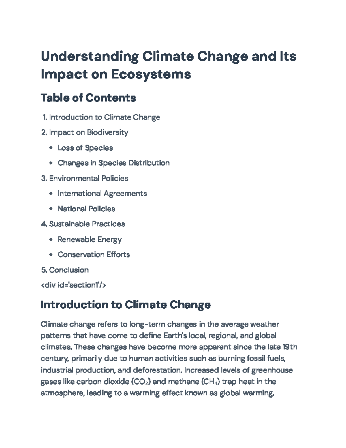 Climate Change and Its Impact on Ecosystems: A Comprehensive Overview ...