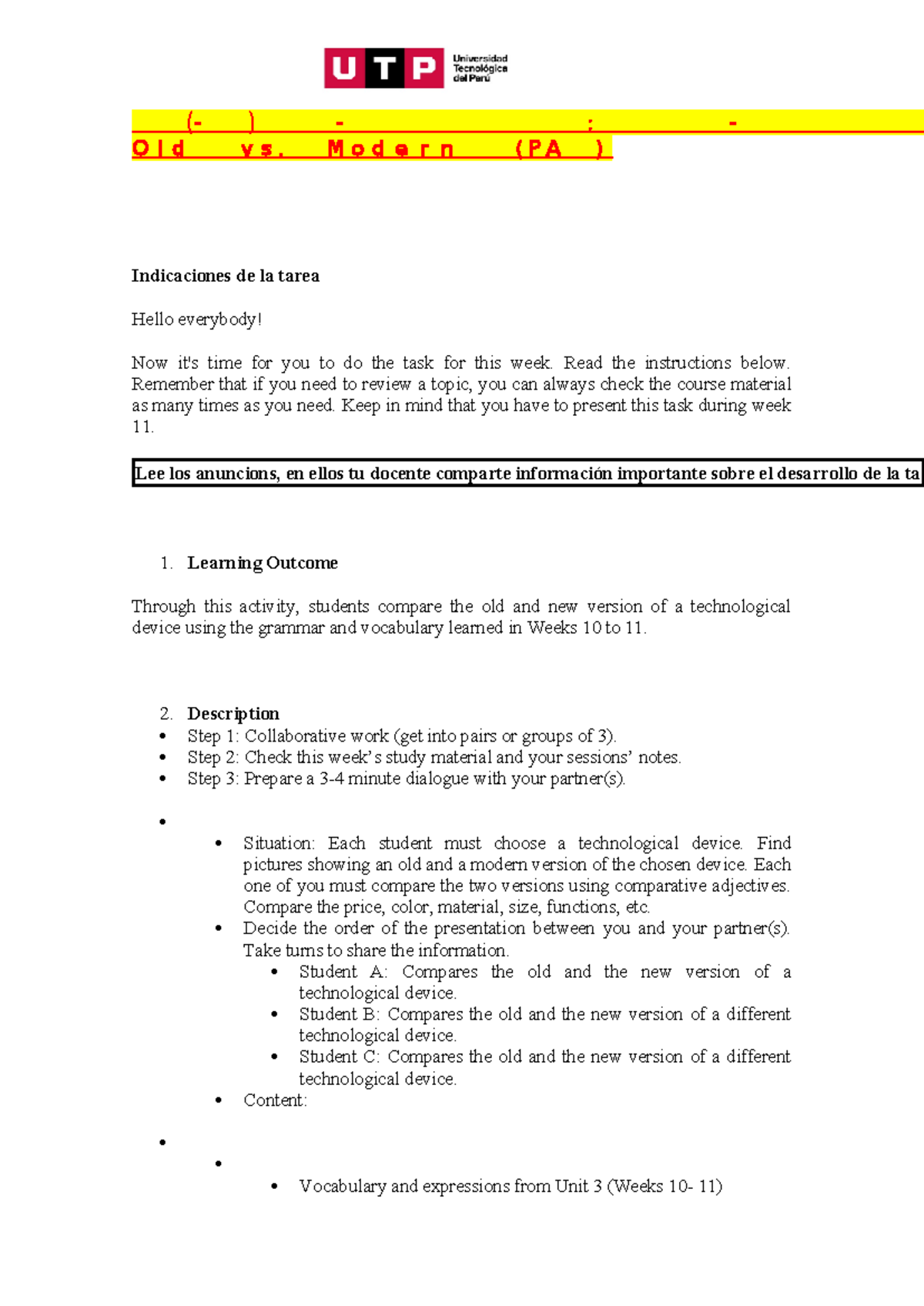 🔴 (AC-S11) Week 11 - Task Assignment: Old vs. Modern Tech Devices (PA5 ...