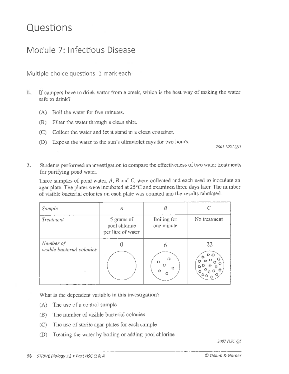 Module 7: Infectious Disease Questions and Answers - Studocu