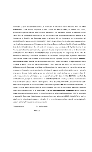 6.1. Modelo de Testimonio Especial - CÁTEDRA: DERECHO NOTARIAL II ...